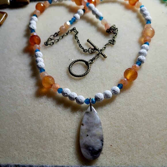 Handmade | Jewelry | Contemporary Beaded Necklace | Poshmark